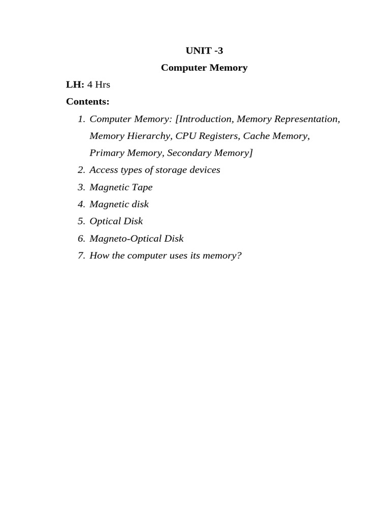 Understanding Computer Memory Hierarchy | PDF | Computer Data Storage | Read Only Memory