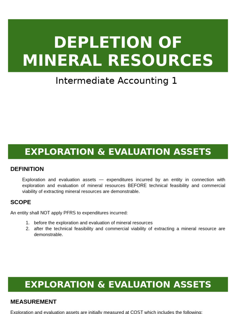 (8) DEPLETION OF MINERAL RESOURCES | PDF | Exploration | Resource Depletion