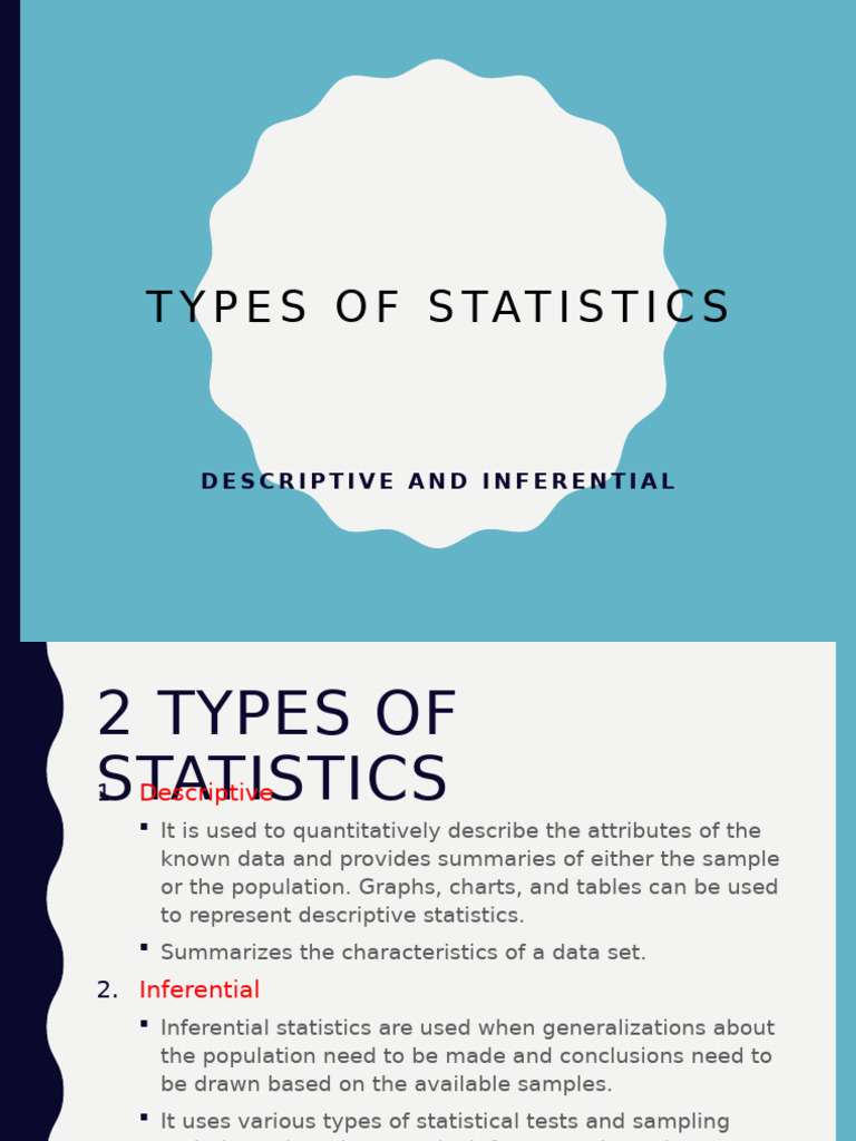 3 Types of Statistics | PDF