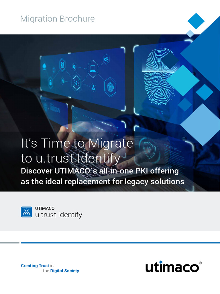 UTIMACO Migration Brochure Utrust Identify 2022 | PDF | Databases | Computing