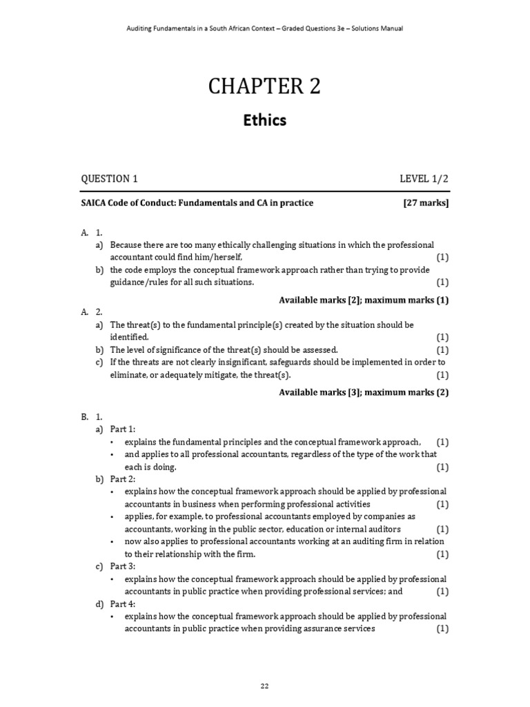 Auditing Fundamentals Chapter 2 - Q1-Q6 Solutions | PDF | Audit | Internal Audit