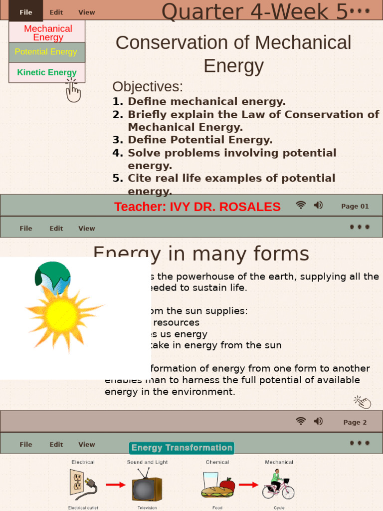 Q4 Mechanical Energy KE PE 2 | PDF | Kinetic Energy | Potential Energy