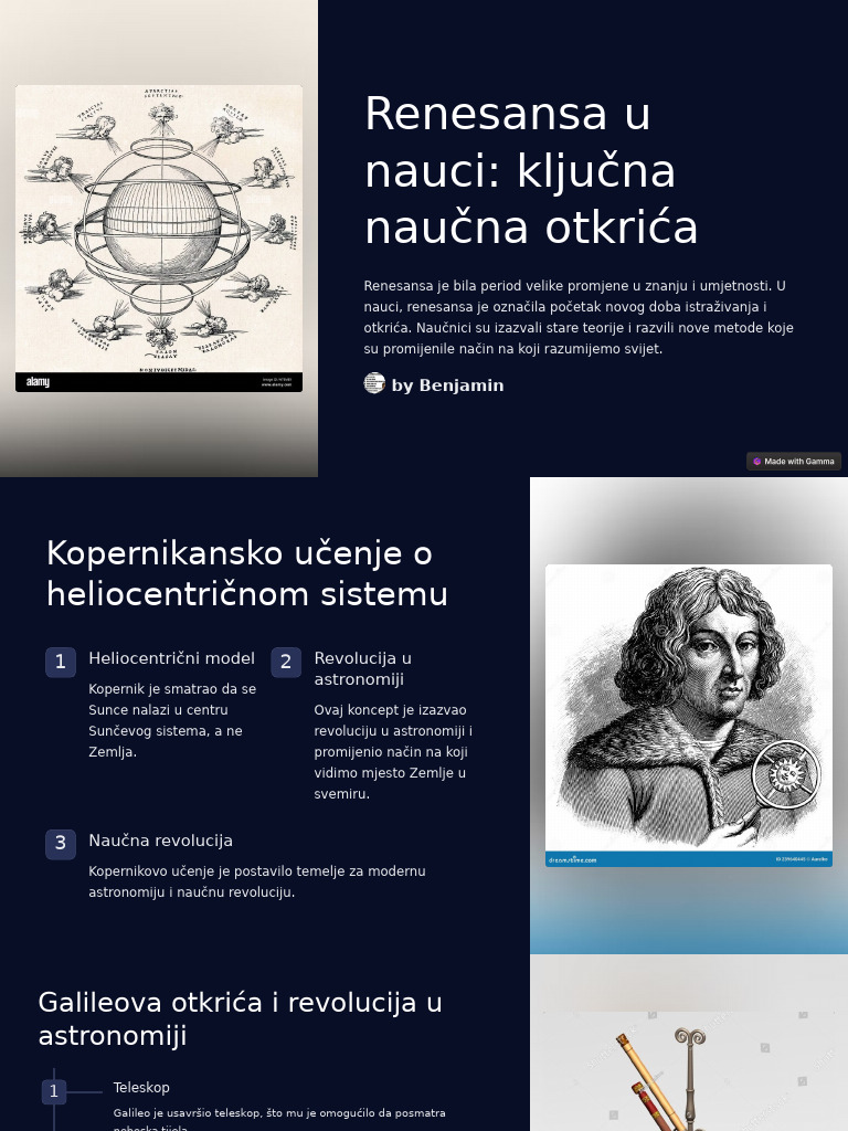 Renesansa u Nauci Kljucna Naucna Otkrica | PDF