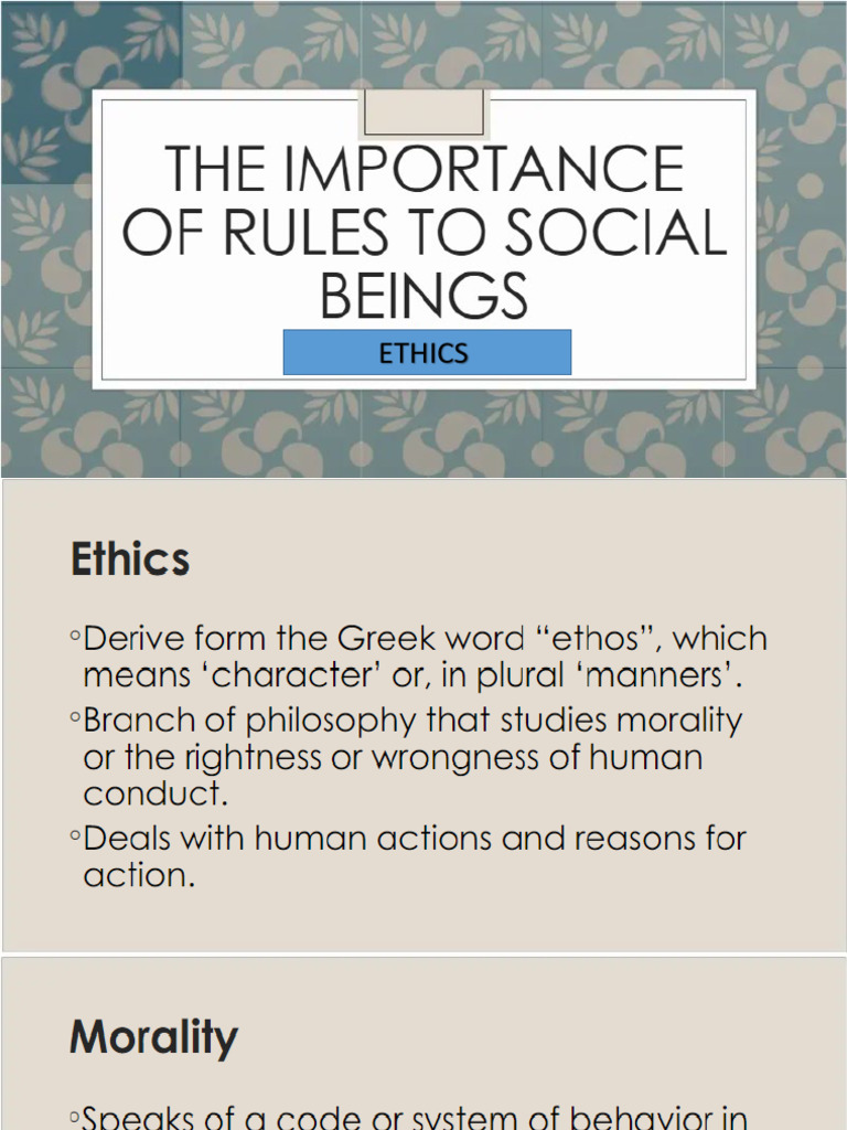 LESSON-1-WHY-ARE-RULES-IMPORTANT | PDF