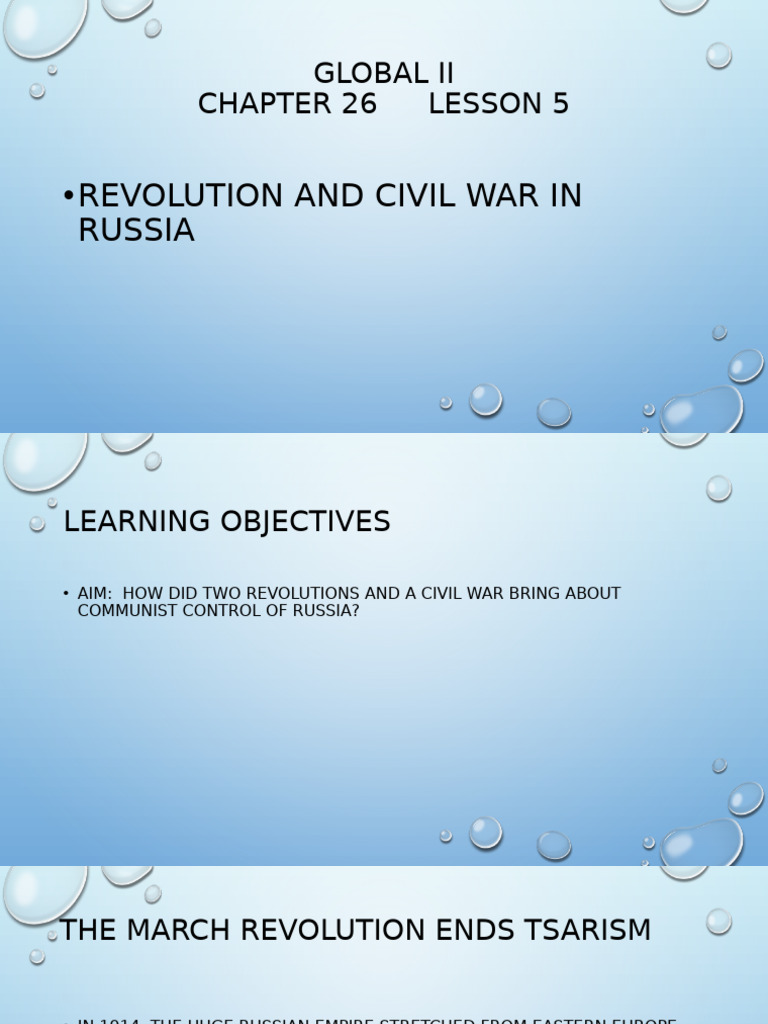 Chapter 26 Lesson 5-1-1 | PDF | Vladimir Lenin | Communism