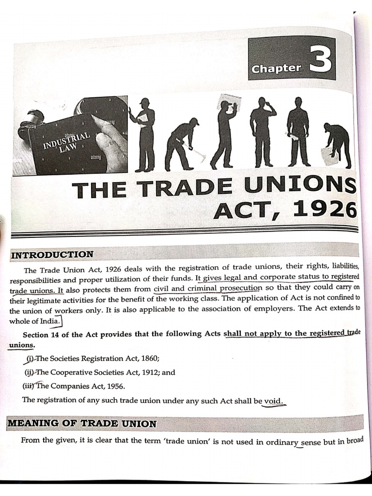 The Trade Unions Act, 1926 | PDF