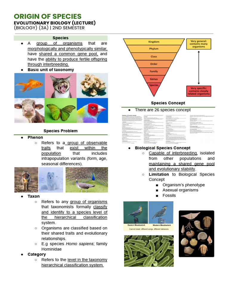 Evo Bio Natural Selection | PDF | Species | Hybrid (Biology)
