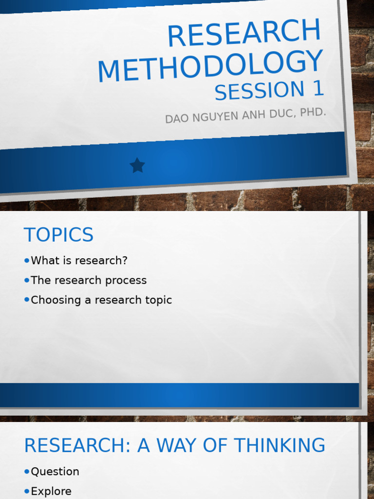 Research Methodology Overview | PDF