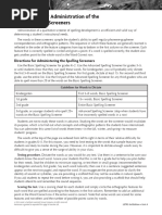 Basic Spelling Screener K82112 | PDF | Human Voice | Orthography