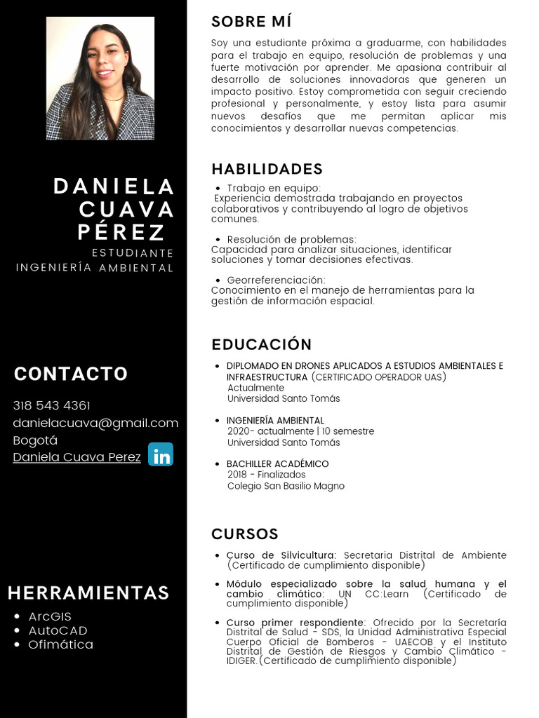 CV Daniela Cuava | PDF