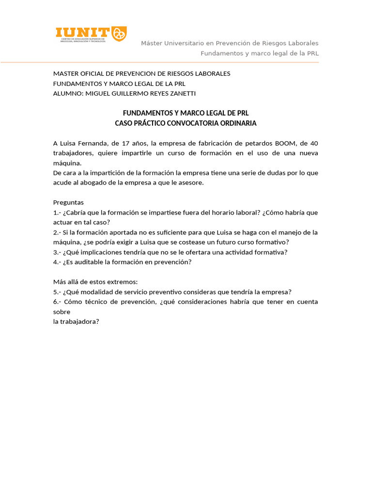 CASO No. 01 - MRZ | PDF