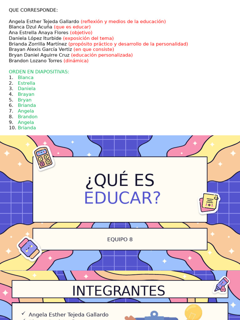 Que Es Educar | PDF | Aprendizaje | Cognición