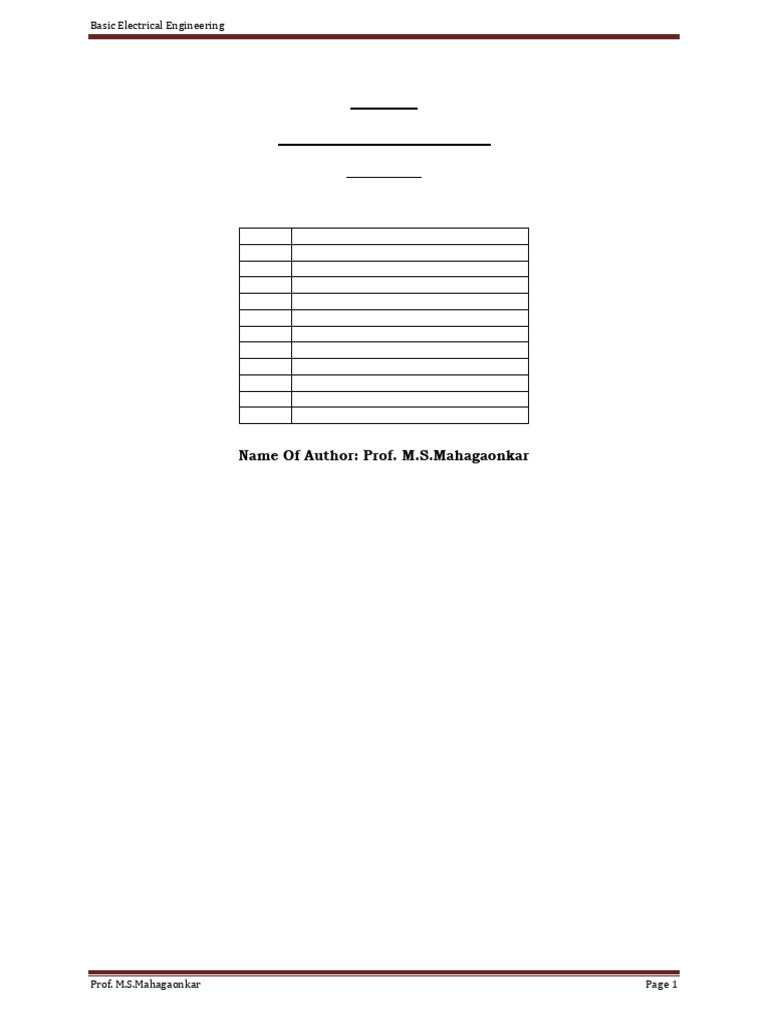 Msm BEE Book | PDF | Electromagnetic Induction | Inductor