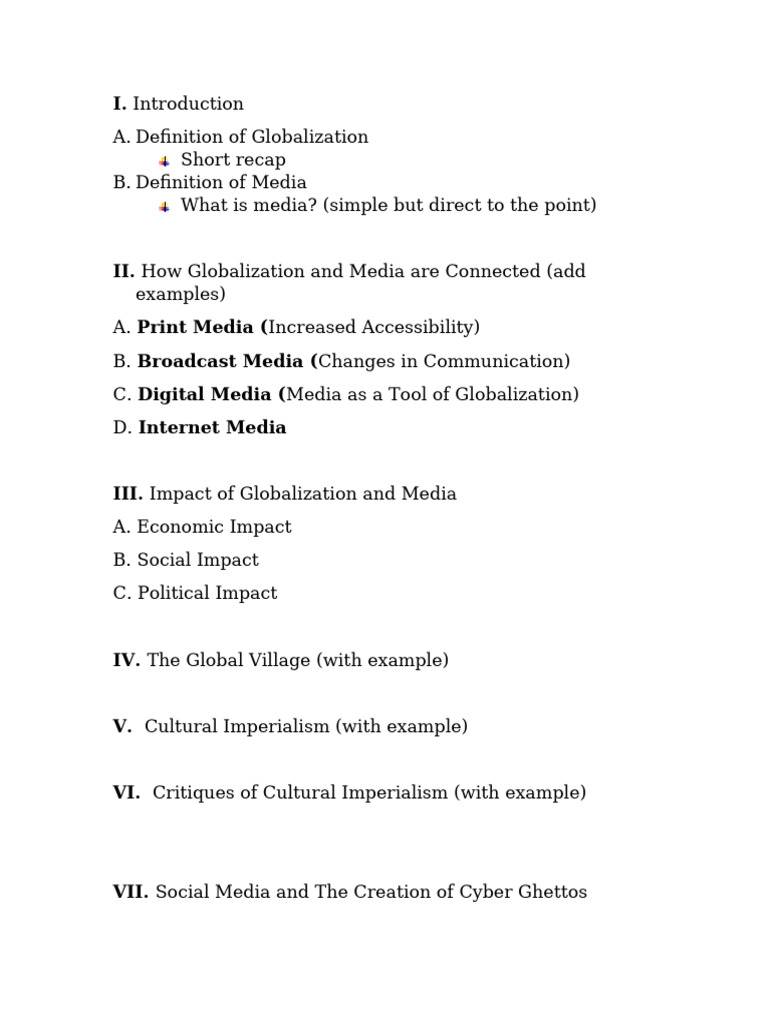 Media-Globalization-outline | PDF