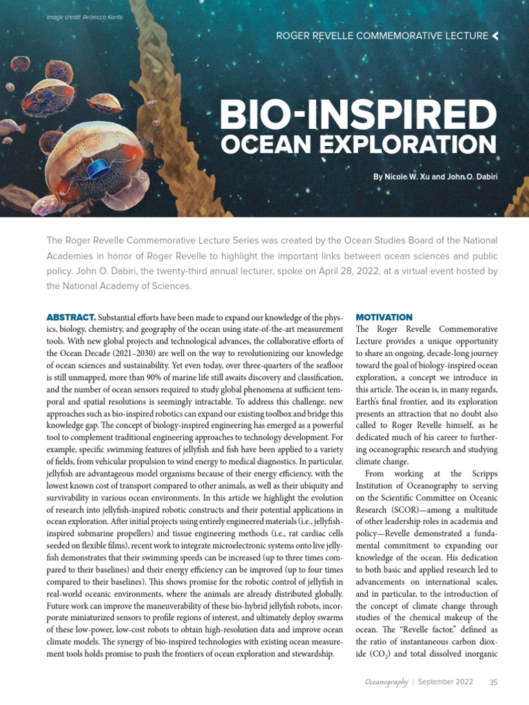 Bio-Inspired: Ocean Exploration | PDF | Vortices | Earth Sciences