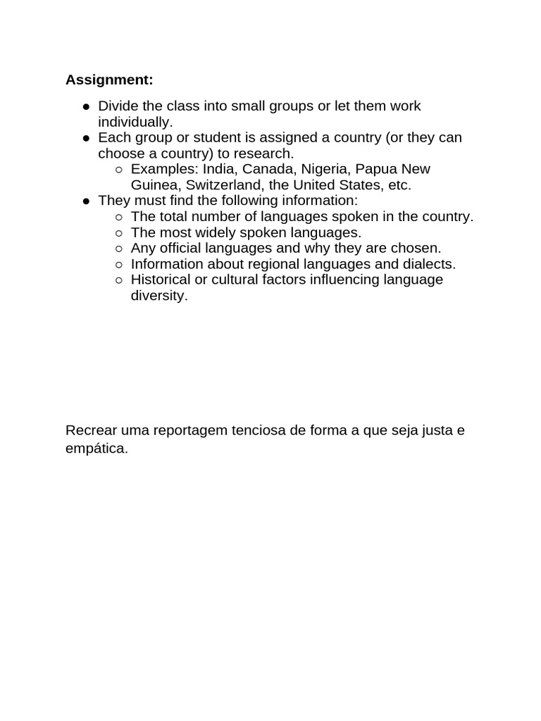 GP 9B01 - Language Assignment | PDF