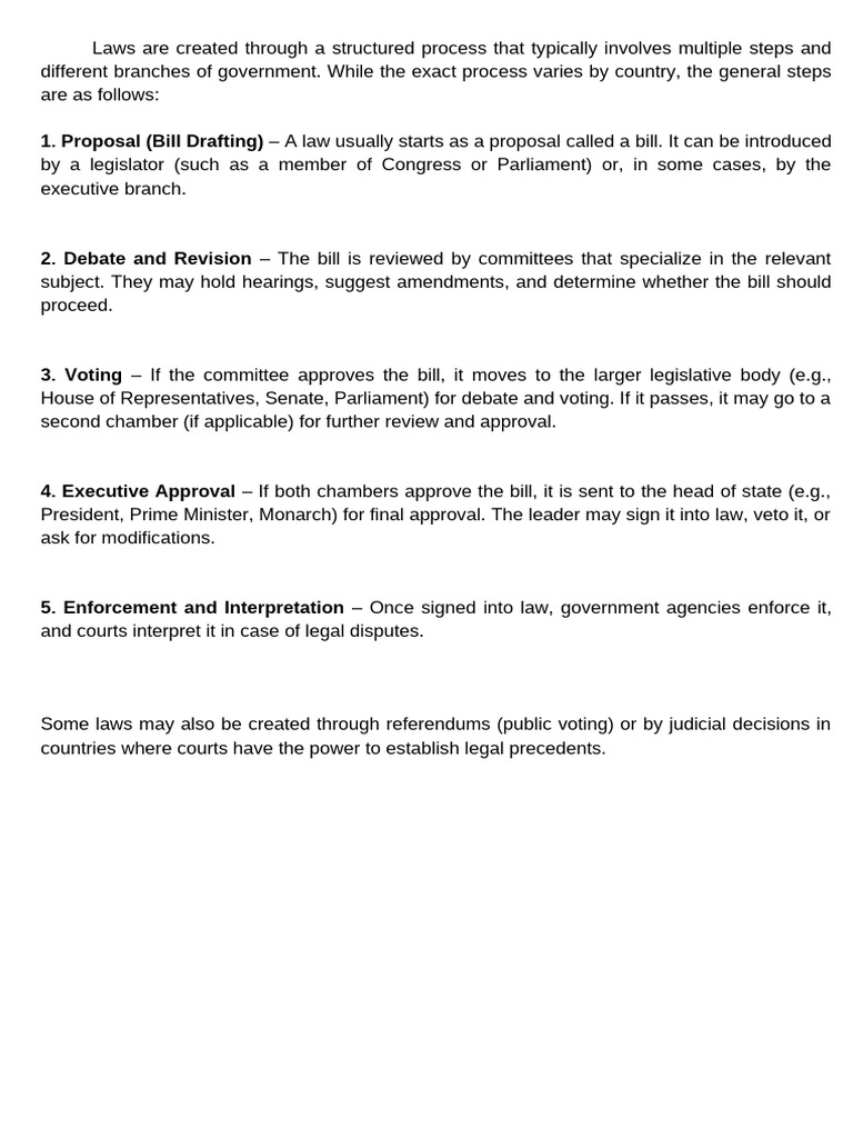 Law Creation | PDF