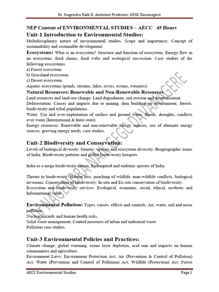 Nep Evs Notes Dvg1 | PDF | Ecosystem | Food Web