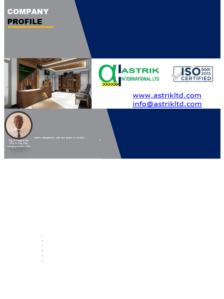 Astrik International Ltd Company Overview | PDF | Sewage Treatment ...