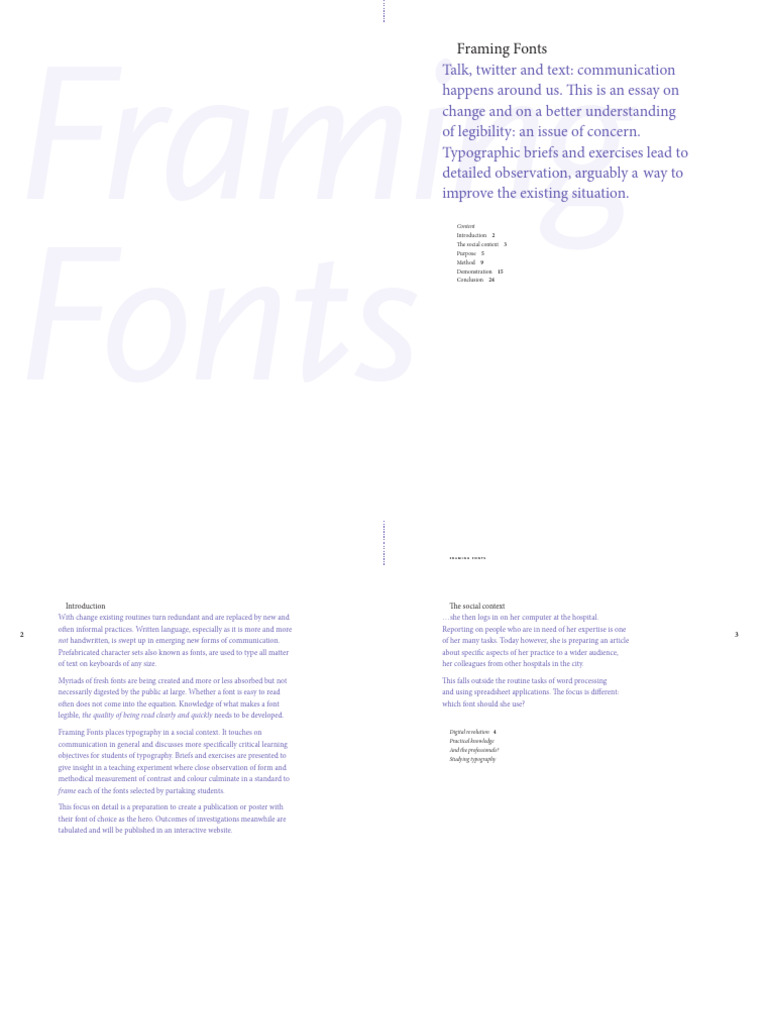 Niko Spelbrink - Framing Fonts | PDF | Typefaces | Typography