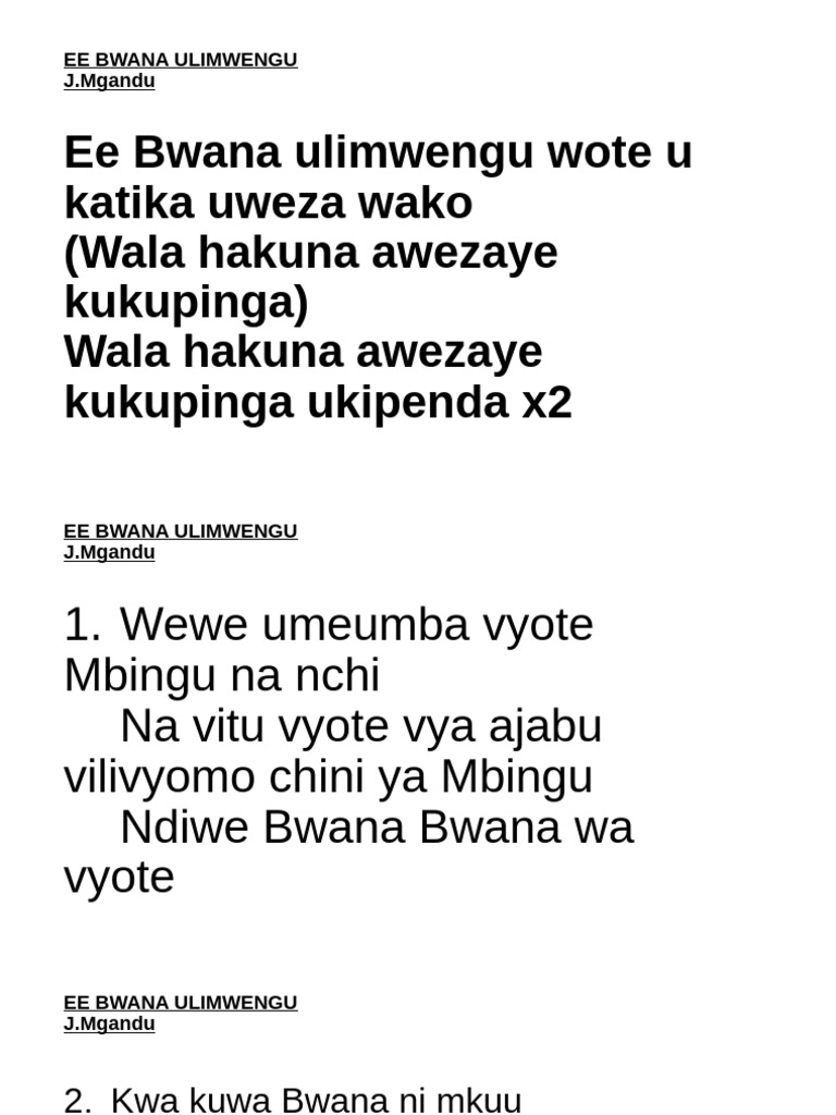 Mkesha Mwaka Mpya 2025 Slides | PDF