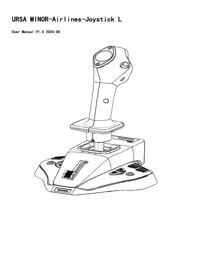 URSA MINOR-Airlines-Joystick L-User Manual-V1.0 | PDF | Rotation | Screw