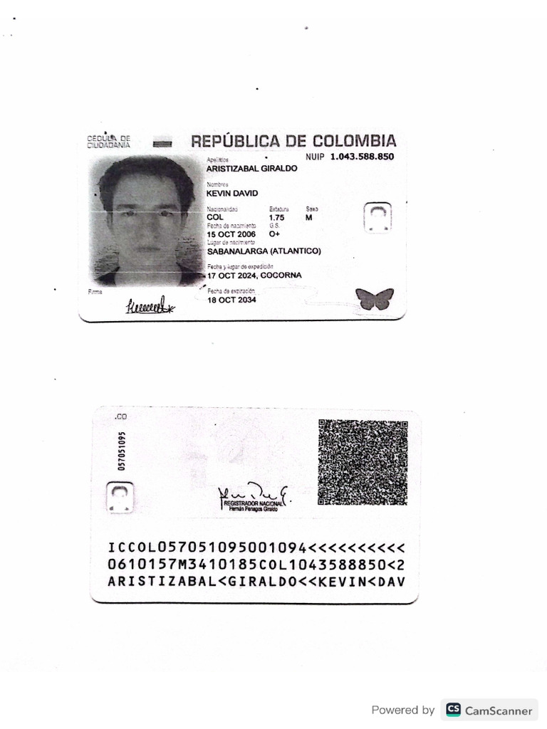 Cédula Kevin David | PDF