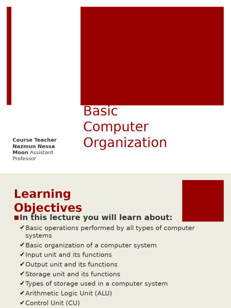 CF-2 Basic Computer Organization | PDF | Computer Data Storage | Central Processing Unit