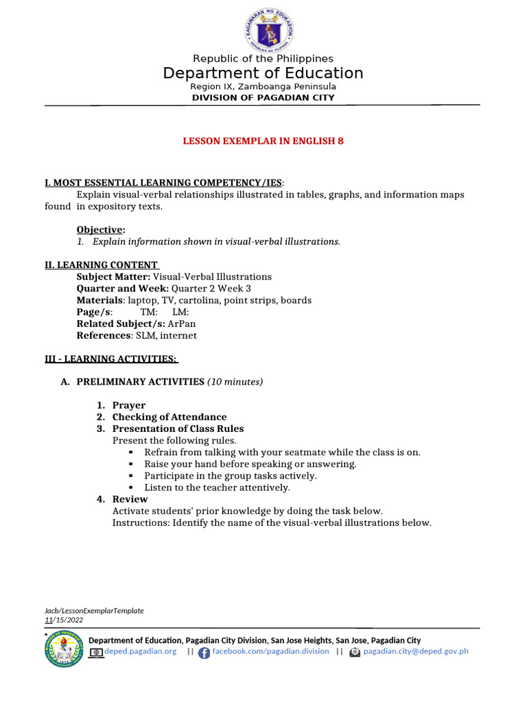 G8 Lesson Exemplar Visual Aids - 201 | PDF | Penance | Mosque