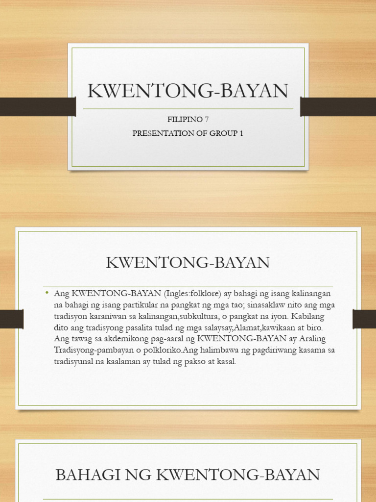 Kwentong Bayan | PDF