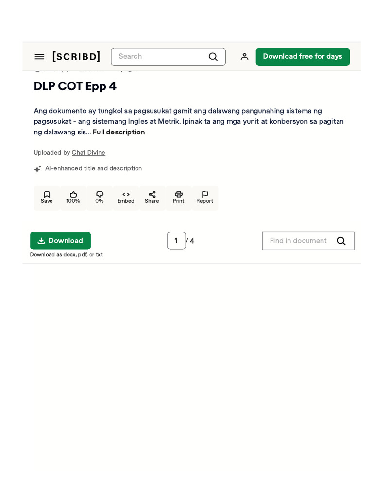 document450672289DLP COT Epp 4 | PDF