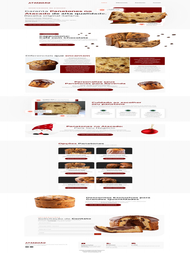 Atacadão Dos Panetones Site Layout | PDF