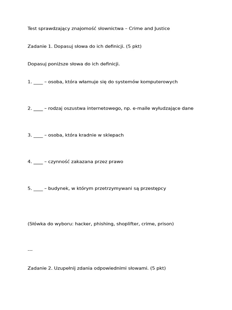 Impulse 3 Unit 6 Vocabulary | PDF
