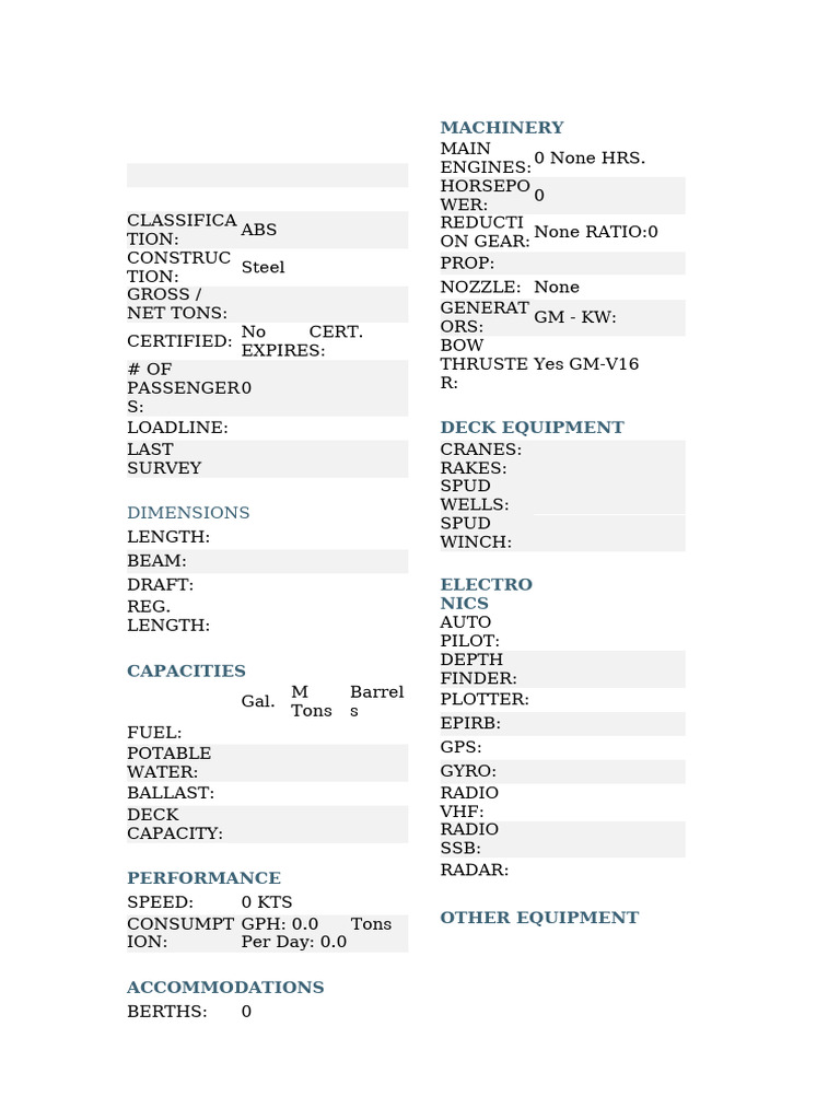 Classification For Barges | PDF