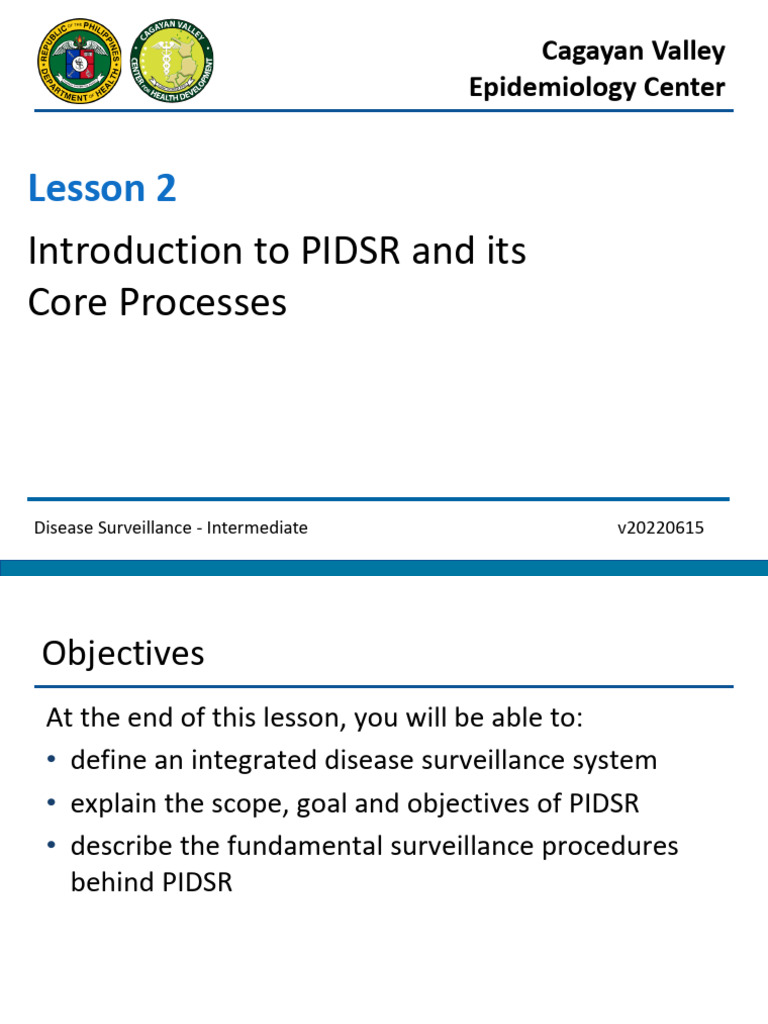 Introduction to PIDSR Disease Surveillance | PDF | Epidemiology ...