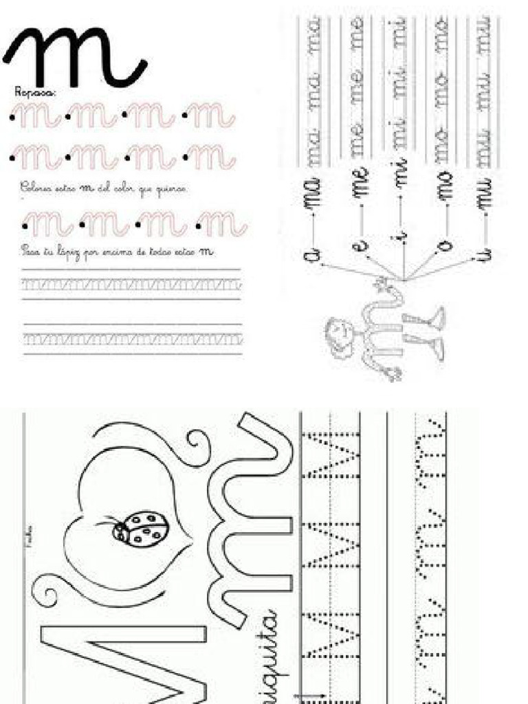 Actividades letra M (1) | PDF