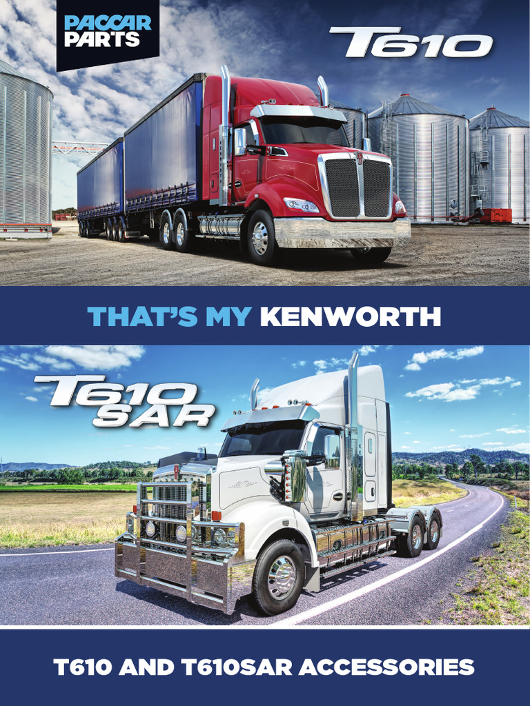 Kenworth T610 T610SAR Accessories Brochure 2019 | PDF | Headlamp | Mirror