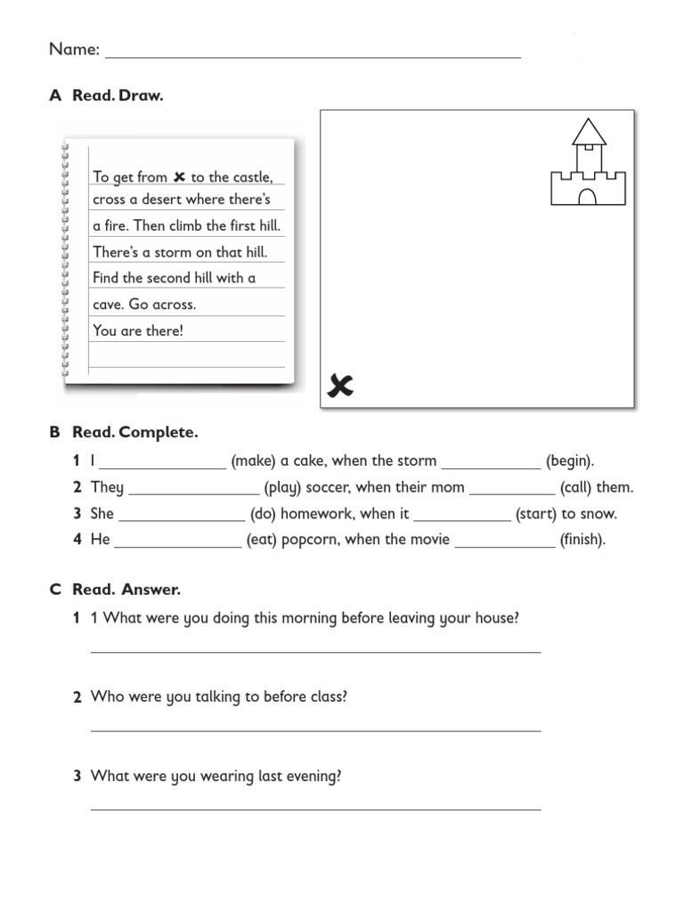 HOMEWORK-PAST SIMPLE AND PAST CONTINUOUS | PDF