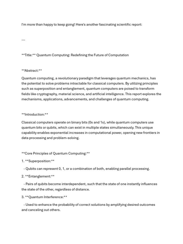 Redefining The Future Of Computation Pdf Quantum Computing Computing