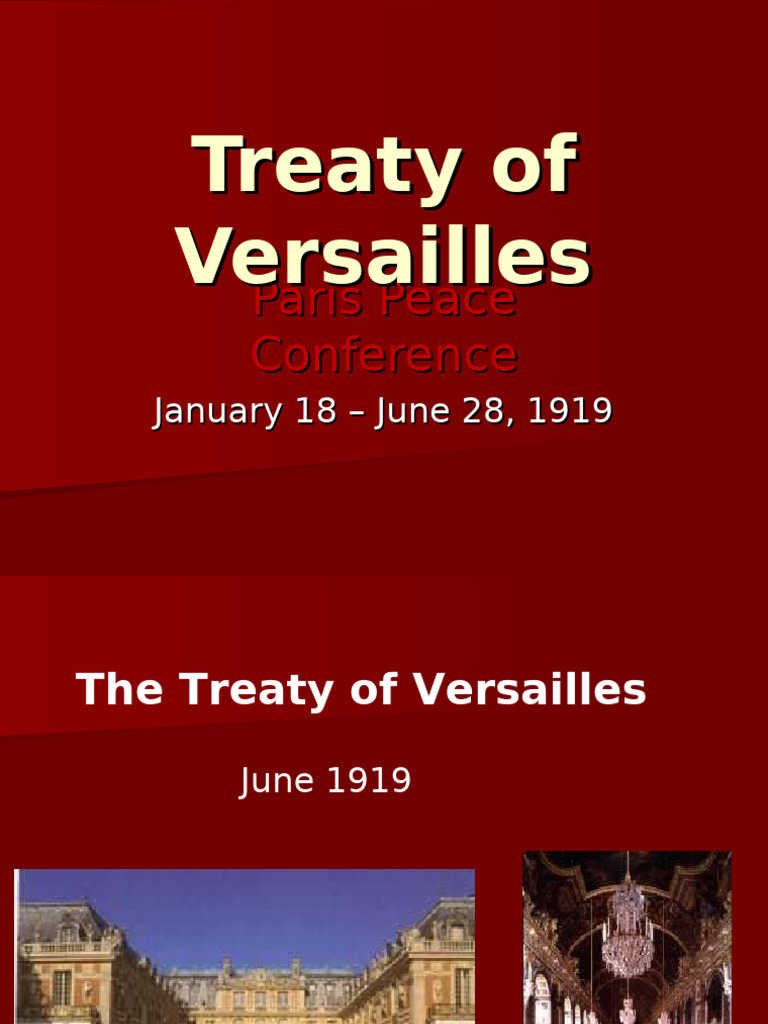 Year 10 Unit 1 Versailles Peace Treaties | PDF | Treaty Of Versailles ...