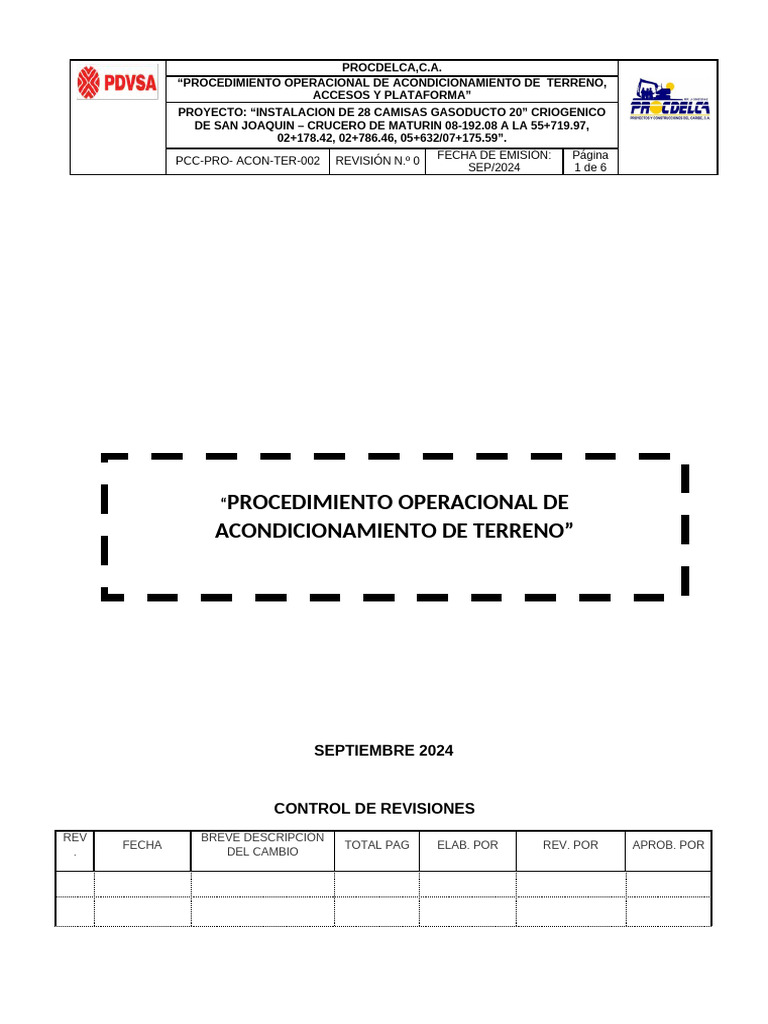 Pcc-Pro - Acon-Ter-002 | PDF