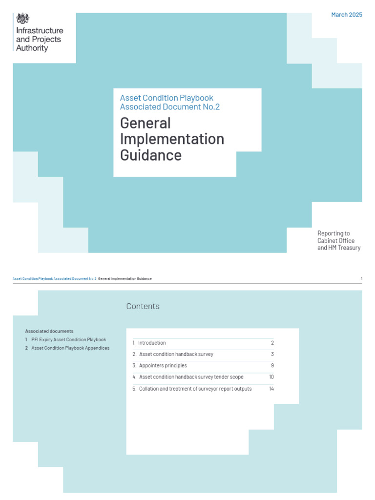 Asset Condition Handback Survey Guide | PDF | Surveying | Regulatory ...