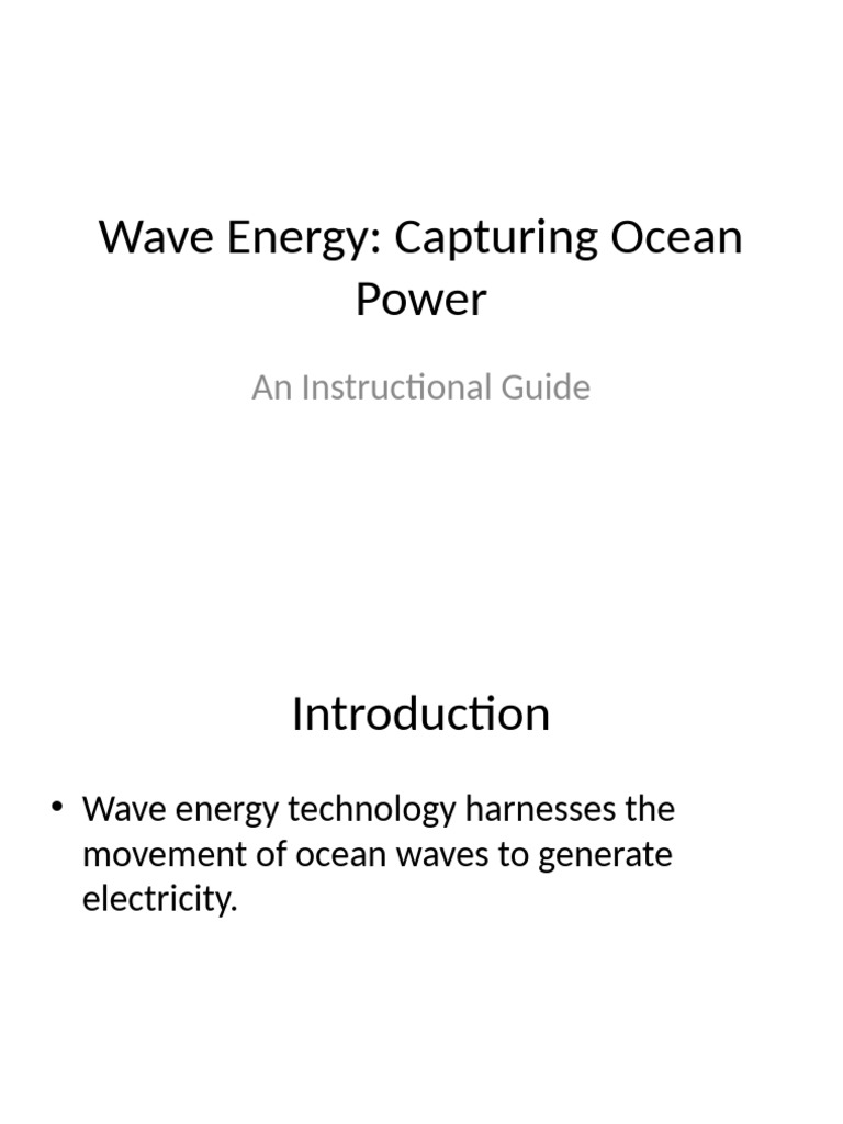 Wave Energy | PDF