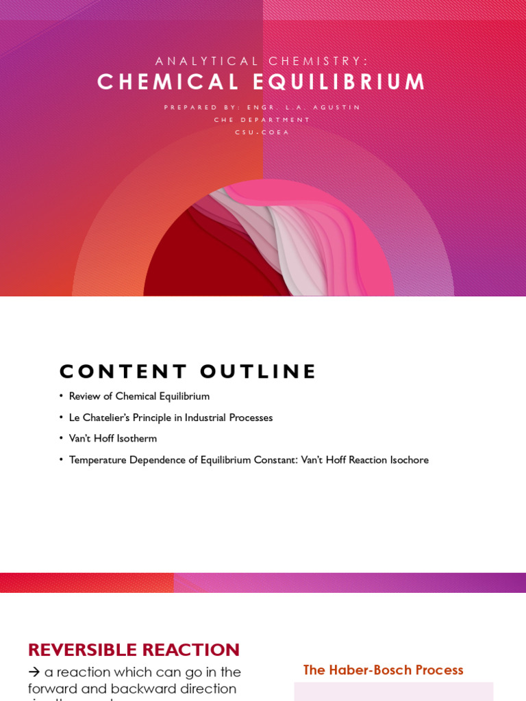Chemical Equilibrium in Analytical Chemistry | PDF | Chemical Equilibrium | Reaction Rate
