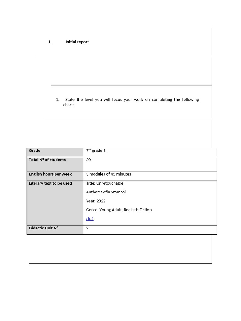 Initial Report - PPM | PDF