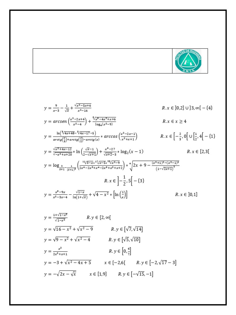 Practica Primer Parcial Mat 101 | PDF