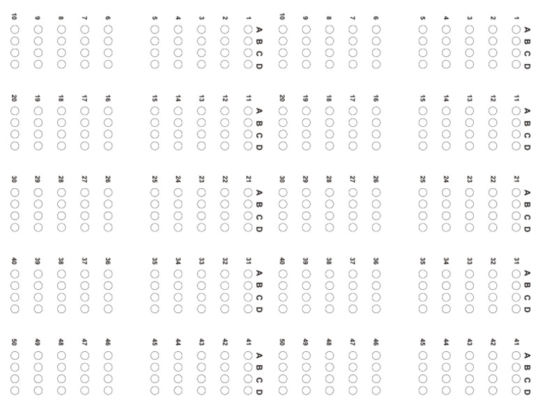 50-50 Omr Sheet | PDF | Office Equipment | Optical Character Recognition