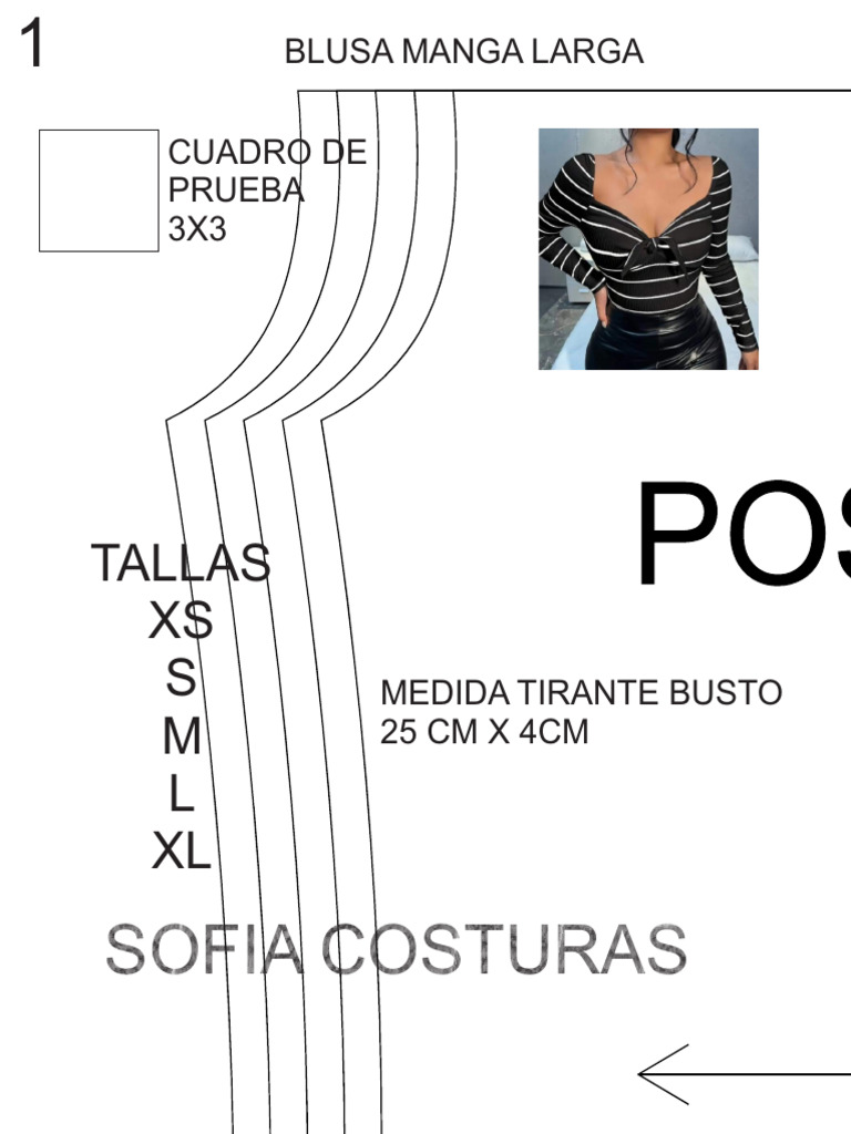 BLUSA MANGA LARGA TALLAS XS S M L XL | PDF