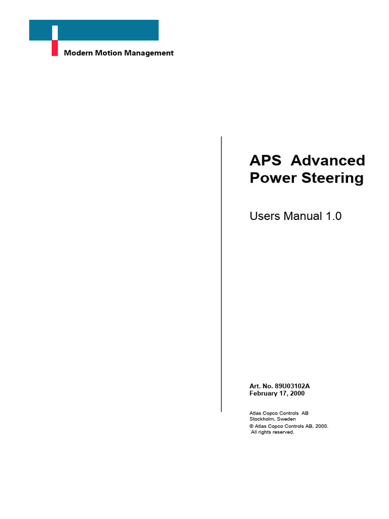 APS Advanced Power Steering Users Manual | PDF | Electrical Connector ...