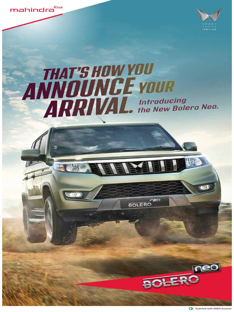 Bolero Neo E Brochure - 28th - Jan 25 | PDF